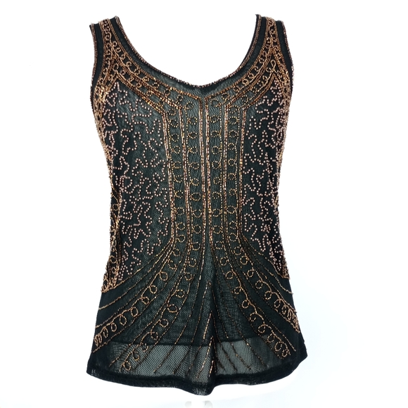 Vintage | Tops | Vintage Beaded Tank Top | Poshmark